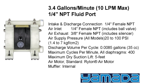 Yamada Double Diaphragm Pump – Tirta SM